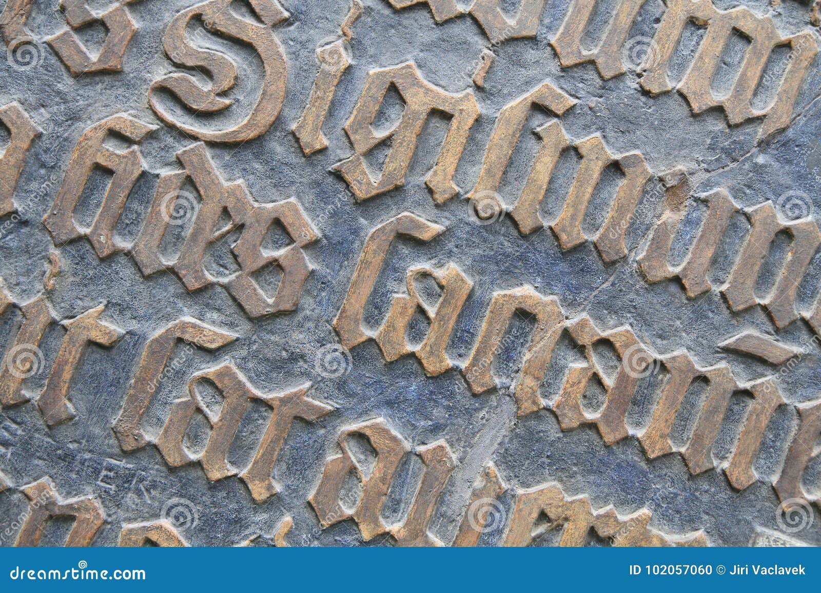 Gothic Letters Text Background Stock Photo - Image of catholic, tablet ...