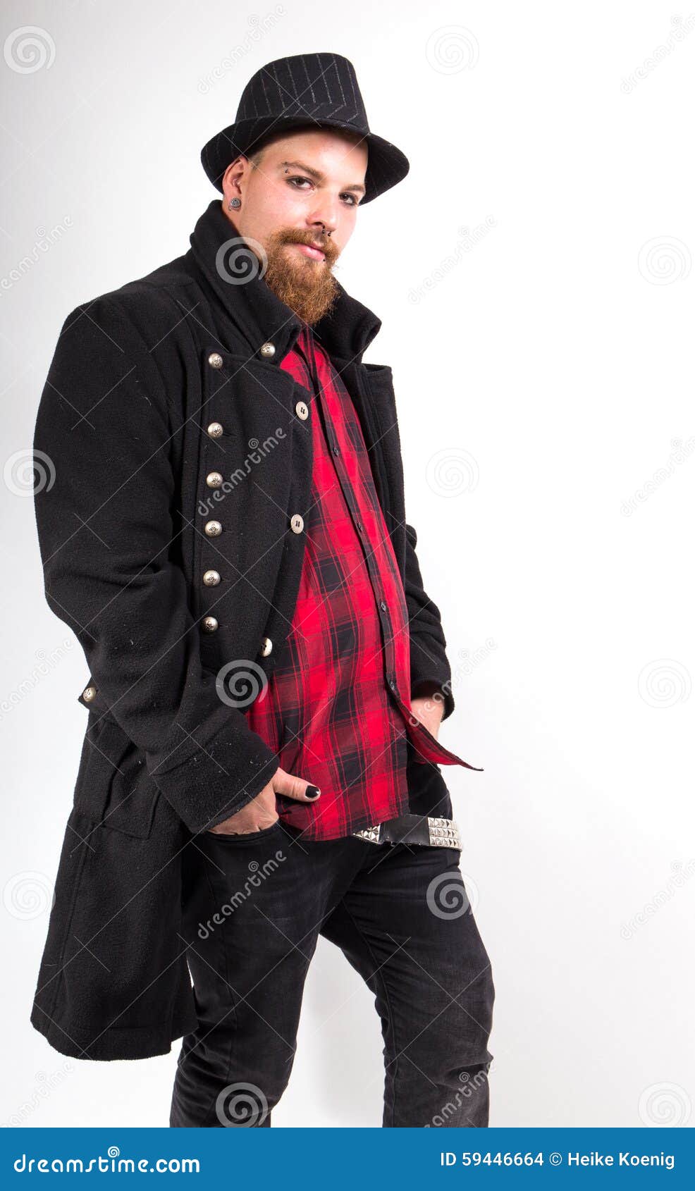 Gothic man stock photo. Image of handsome, black, dressed - 59446664