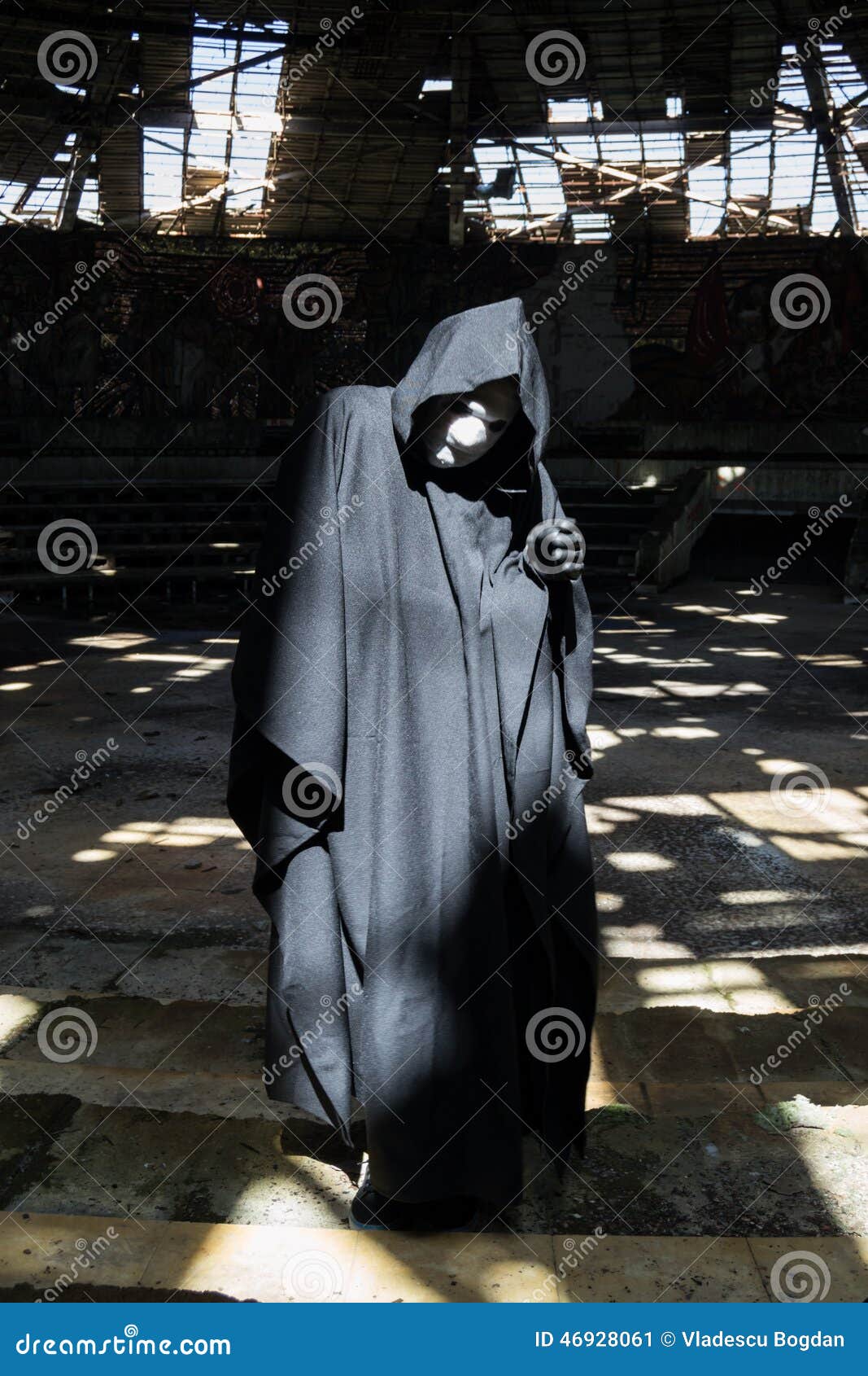 Gothic man with robe stock image. Image of terror, horror - 46928061