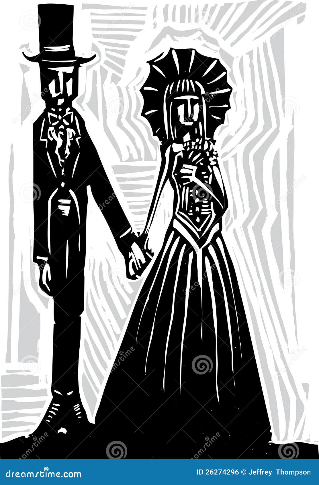 Gothic Marriage a stock vector. Illustration of romance - 26274296