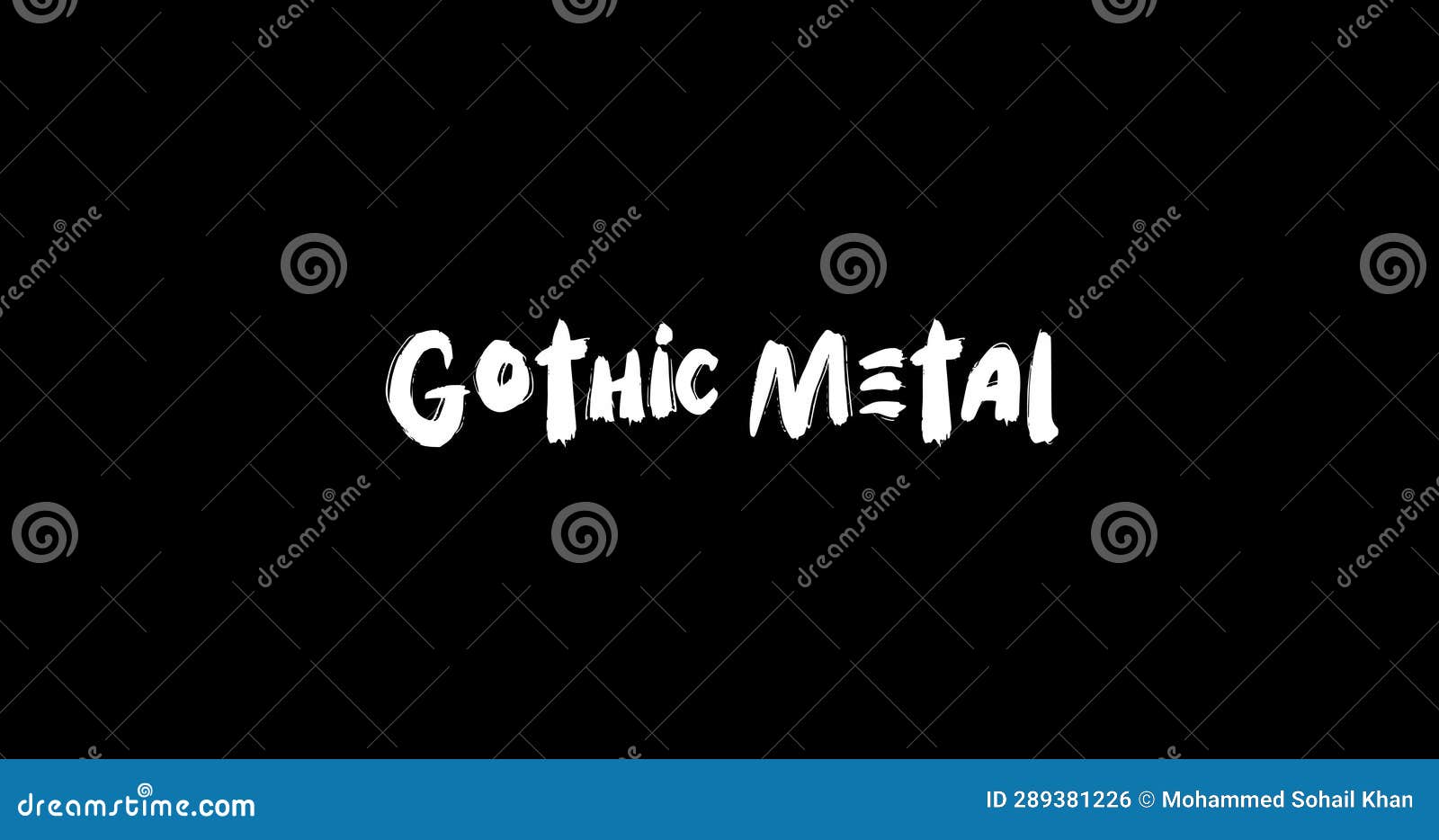 Gothic Metal Grunge Transition Effect of Text Typography Animation on ...