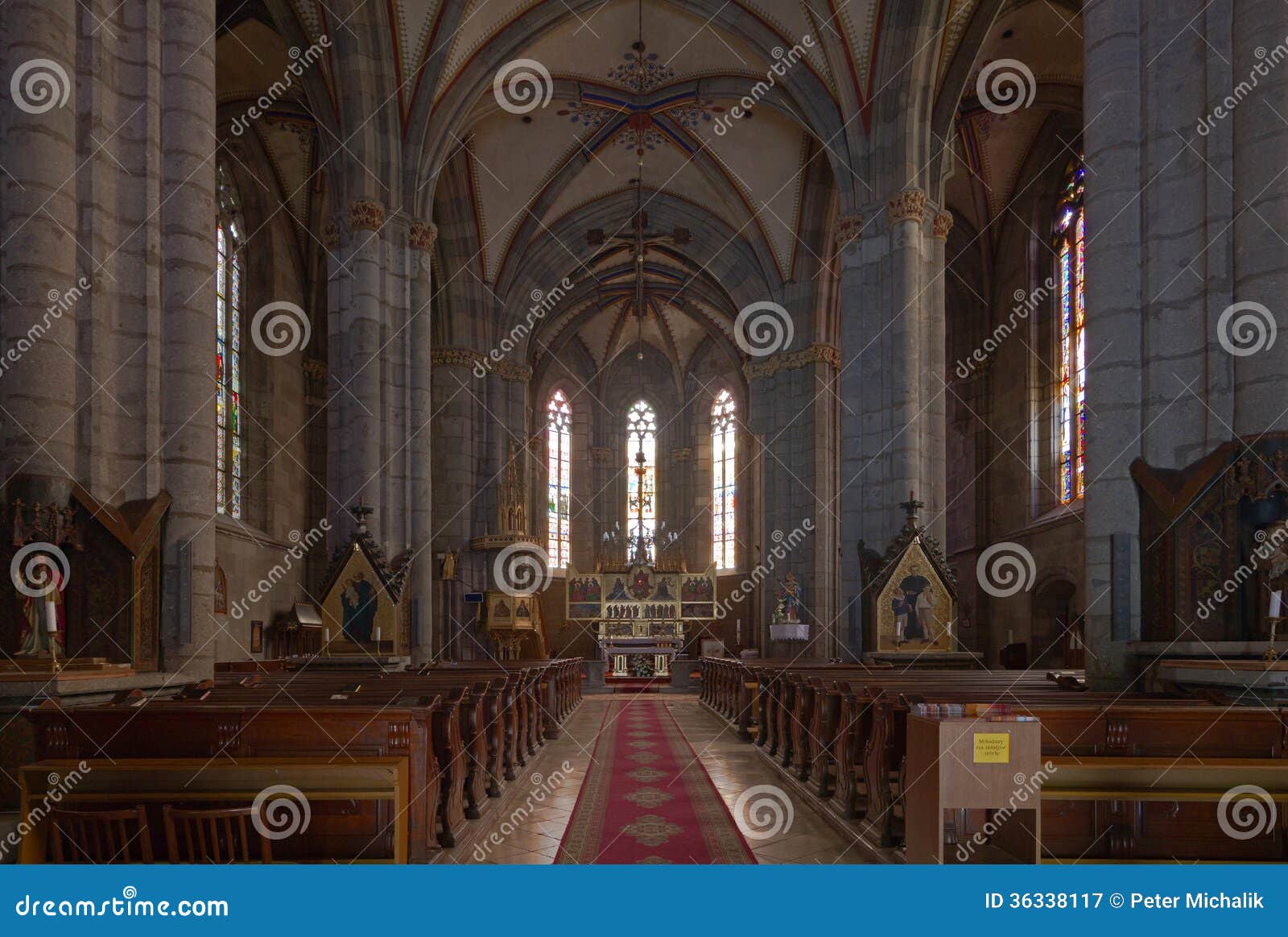 Gothic monastery stock image. Image of rustic, interior - 36338117