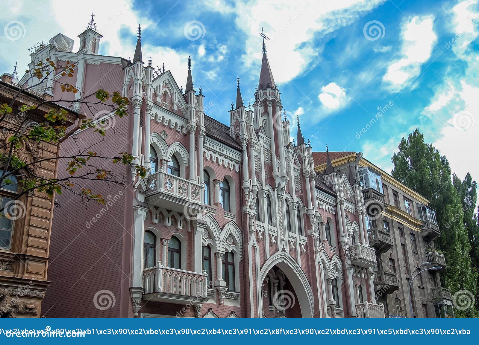 Gothic Old Town Architecture Building Stock Photo - Image of ancient ...
