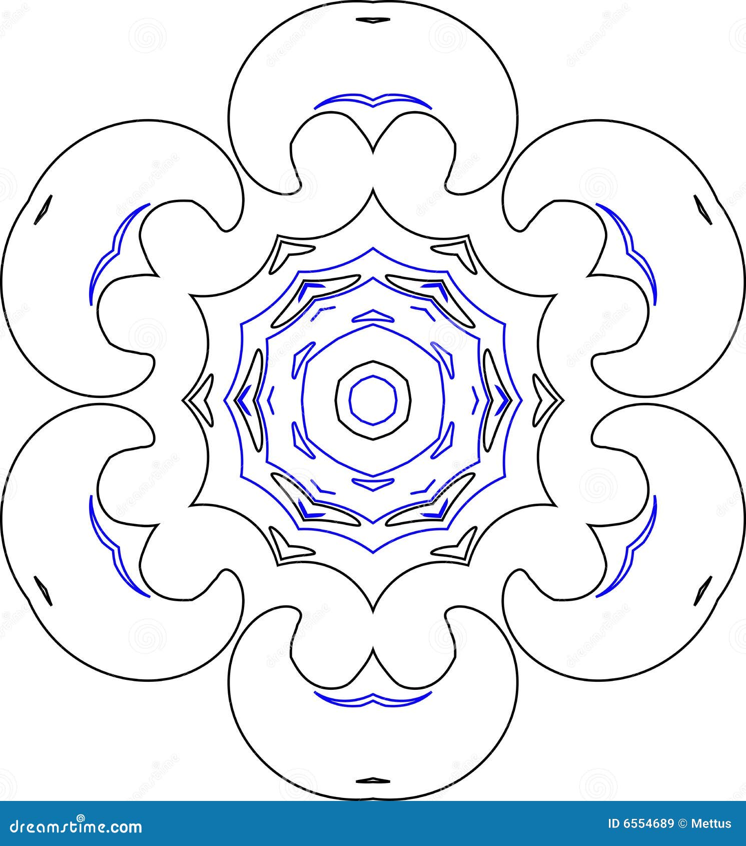 Gothic Pattern Of Curves Picture. Image: 6554689