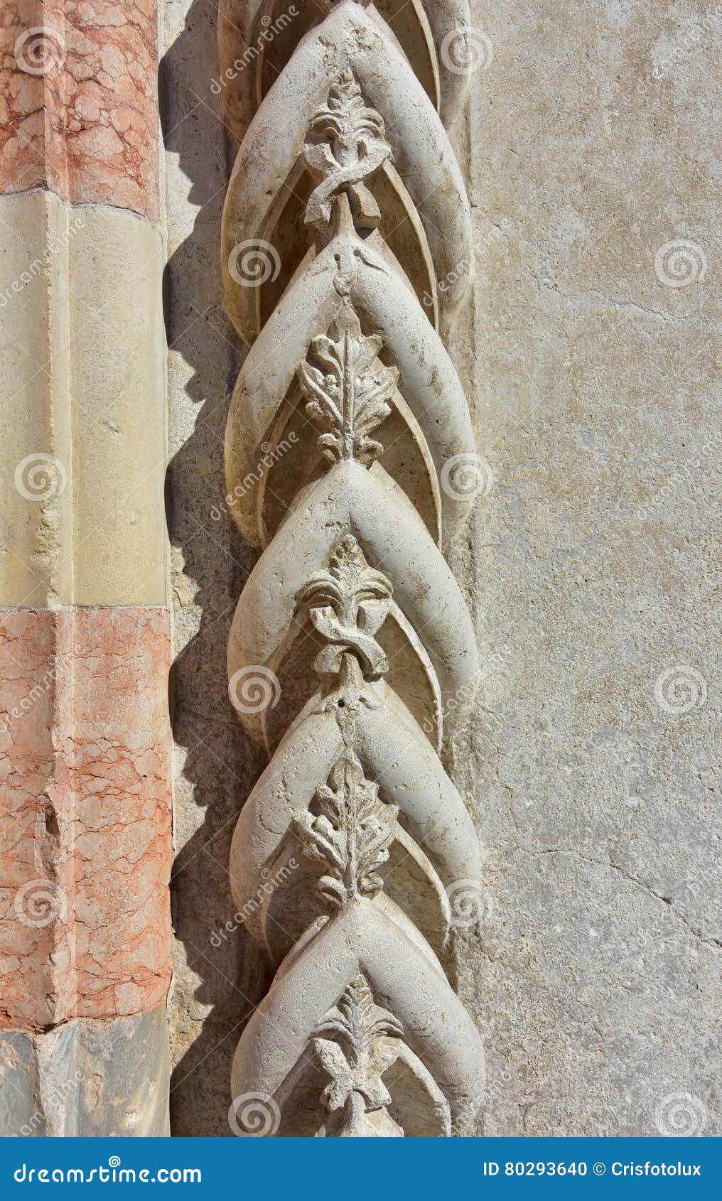 Gothic portal decoration stock photo. Image of wall, stone - 80293640