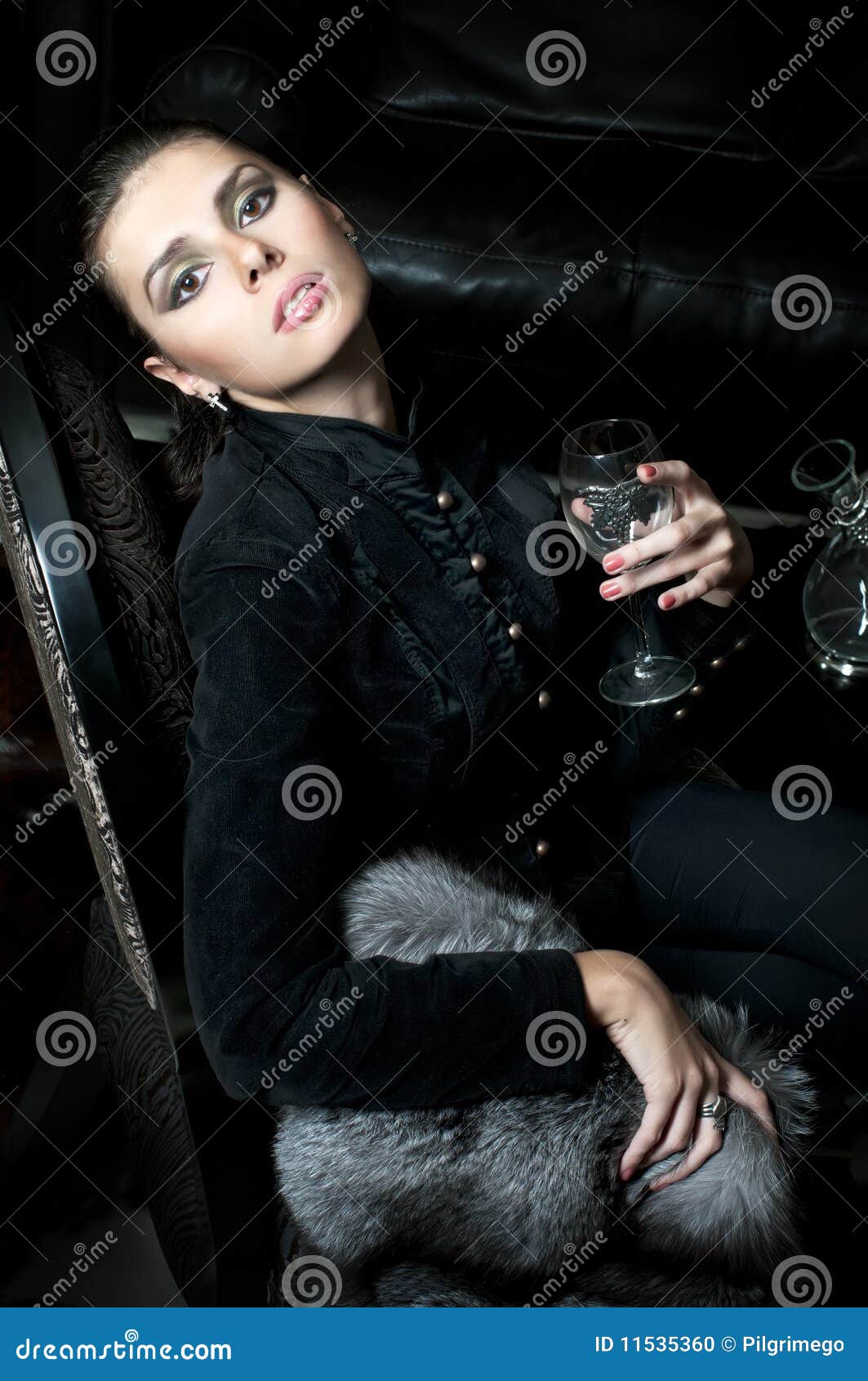 Gothic portrait stock photo. Image of cosmetics, elegant - 11535360