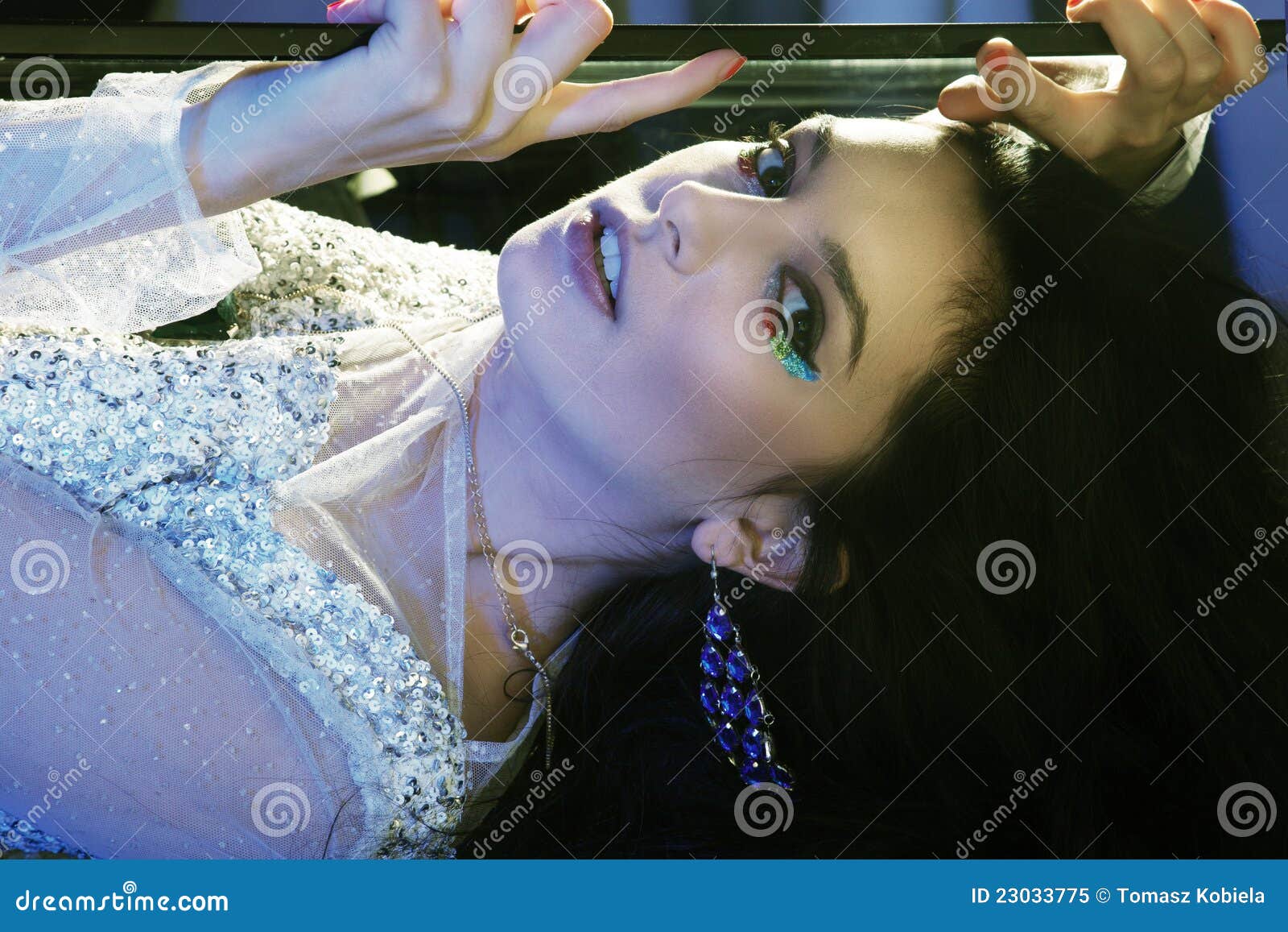 Gothic Portrait of the Beautiful Woman Stock Image - Image of fashion ...