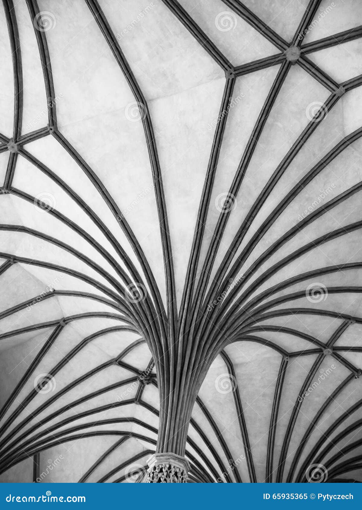 Gothic rib vault ceiling stock image. Image of christian - 65935365