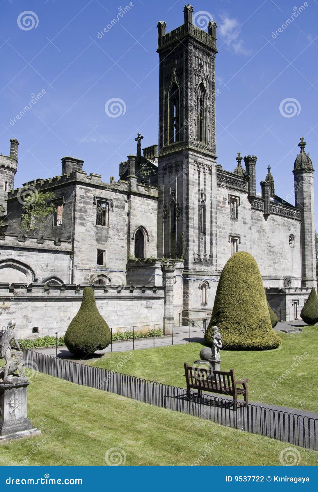Gothic Ruins In The British Countryside Stock Photo - Image of green ...
