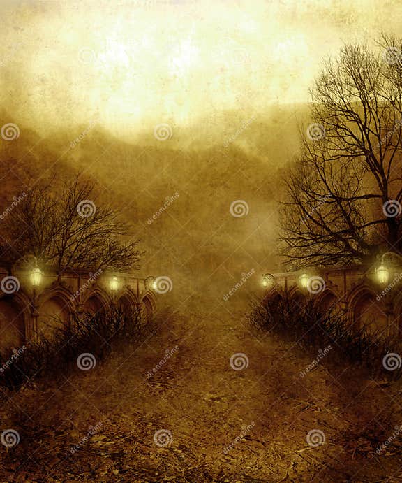 Gothic scenery 07 stock illustration. Illustration of dead - 7853623