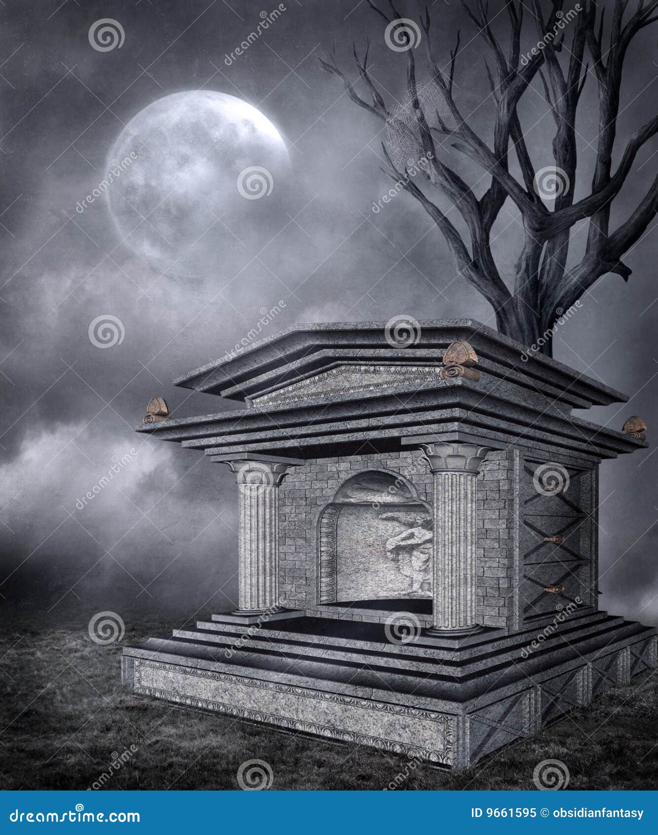 Gothic scenery 88 stock illustration. Illustration of gothic - 9661595
