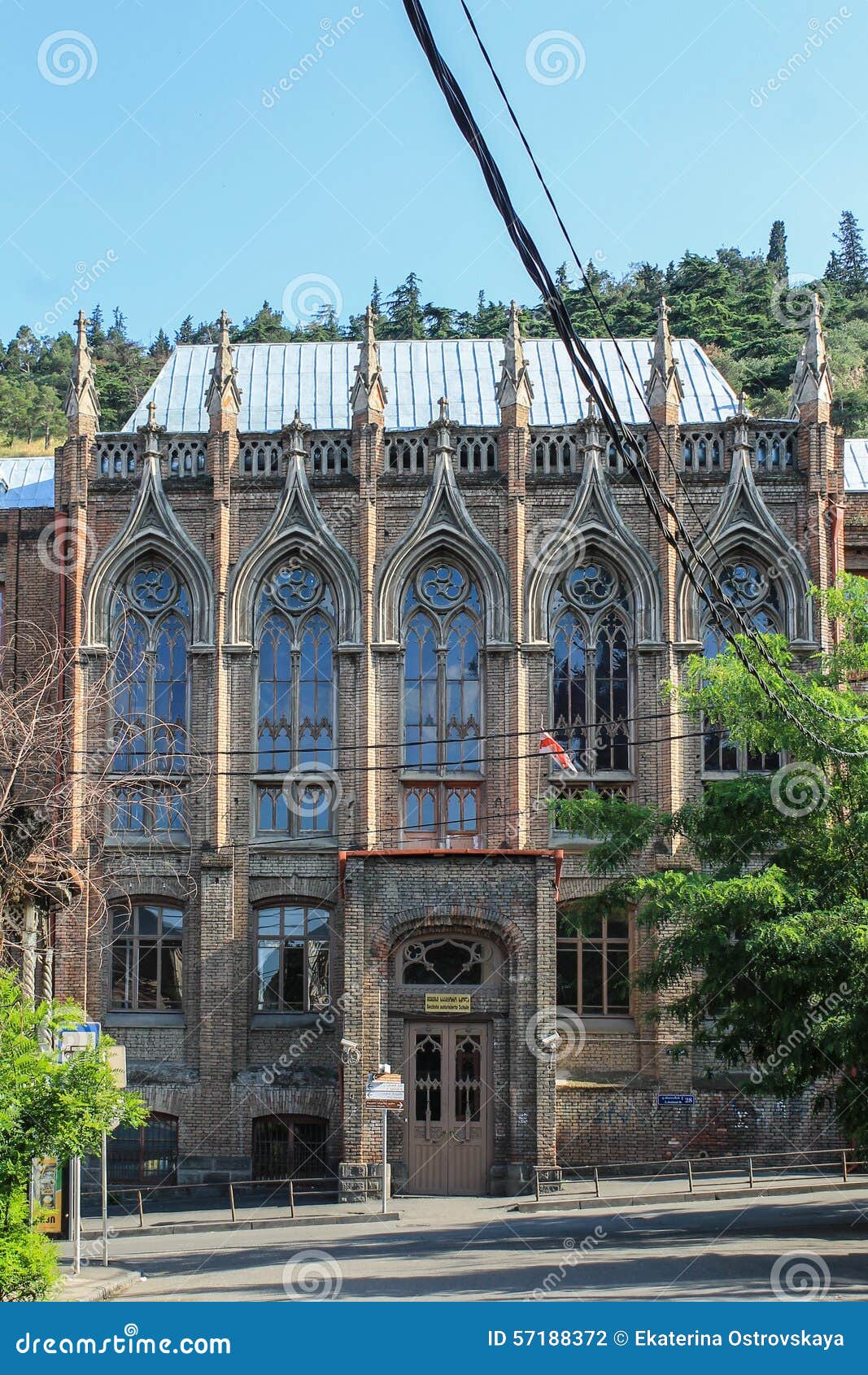 Gothic school in Tbilisi stock photo. Image of ancient - 57188372
