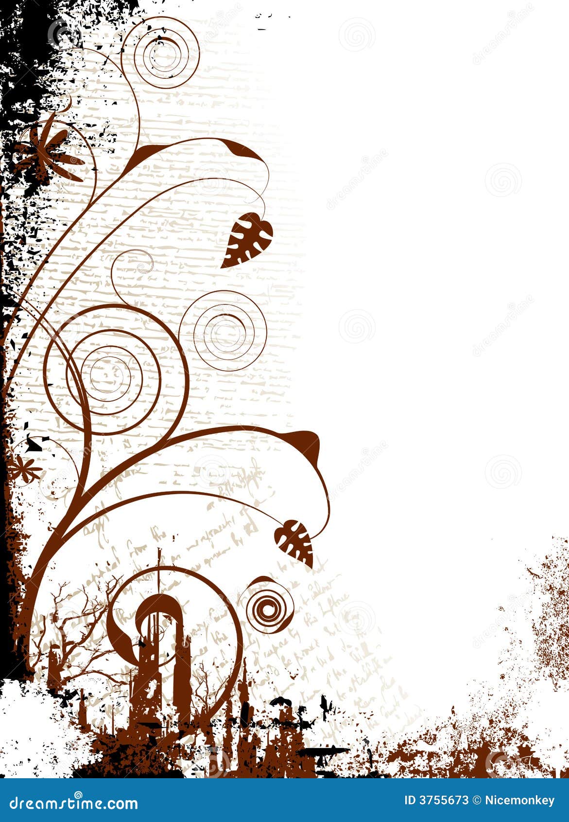 Gothic script stock vector. Illustration of border, accent - 3755673