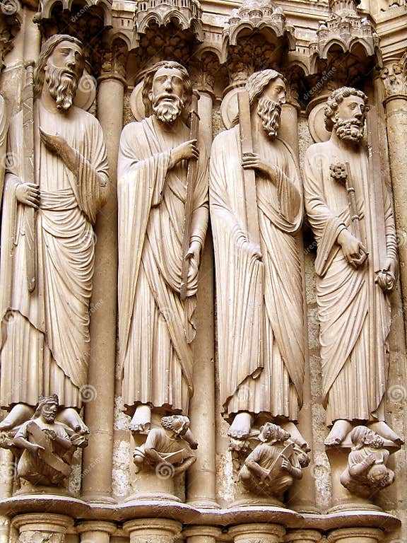 Gothic sculpture stock photo. Image of close, closeup, cathedrale - 516982