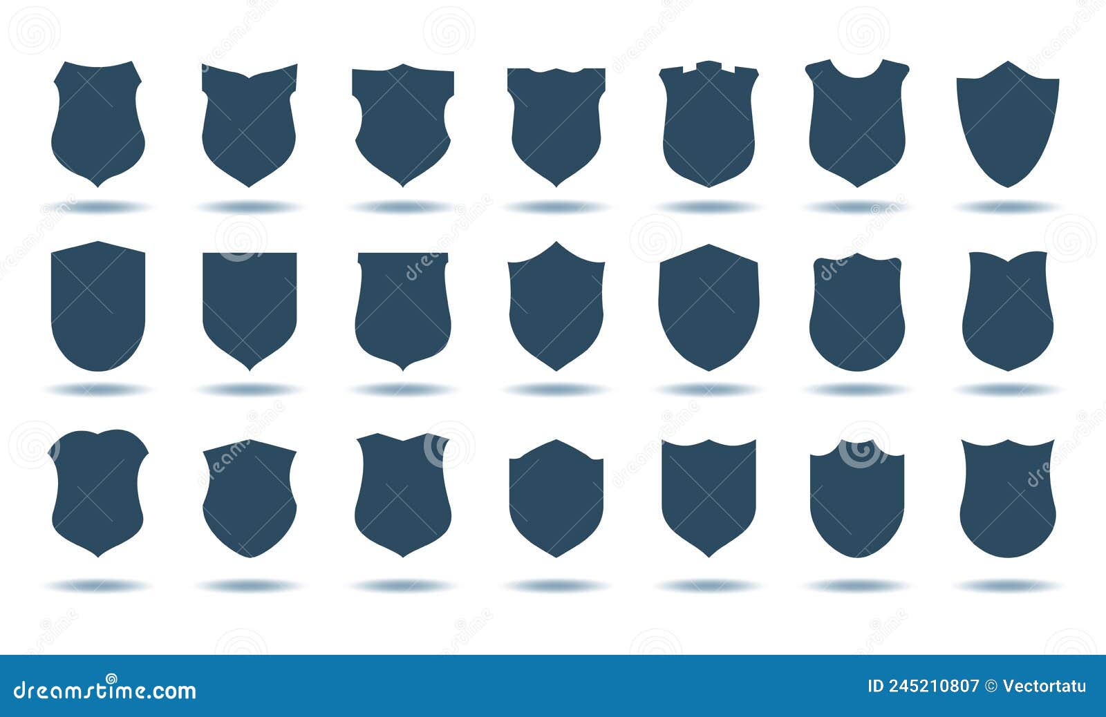 Gothic Shield Insignia Cartoon Vector | CartoonDealer.com #10074447