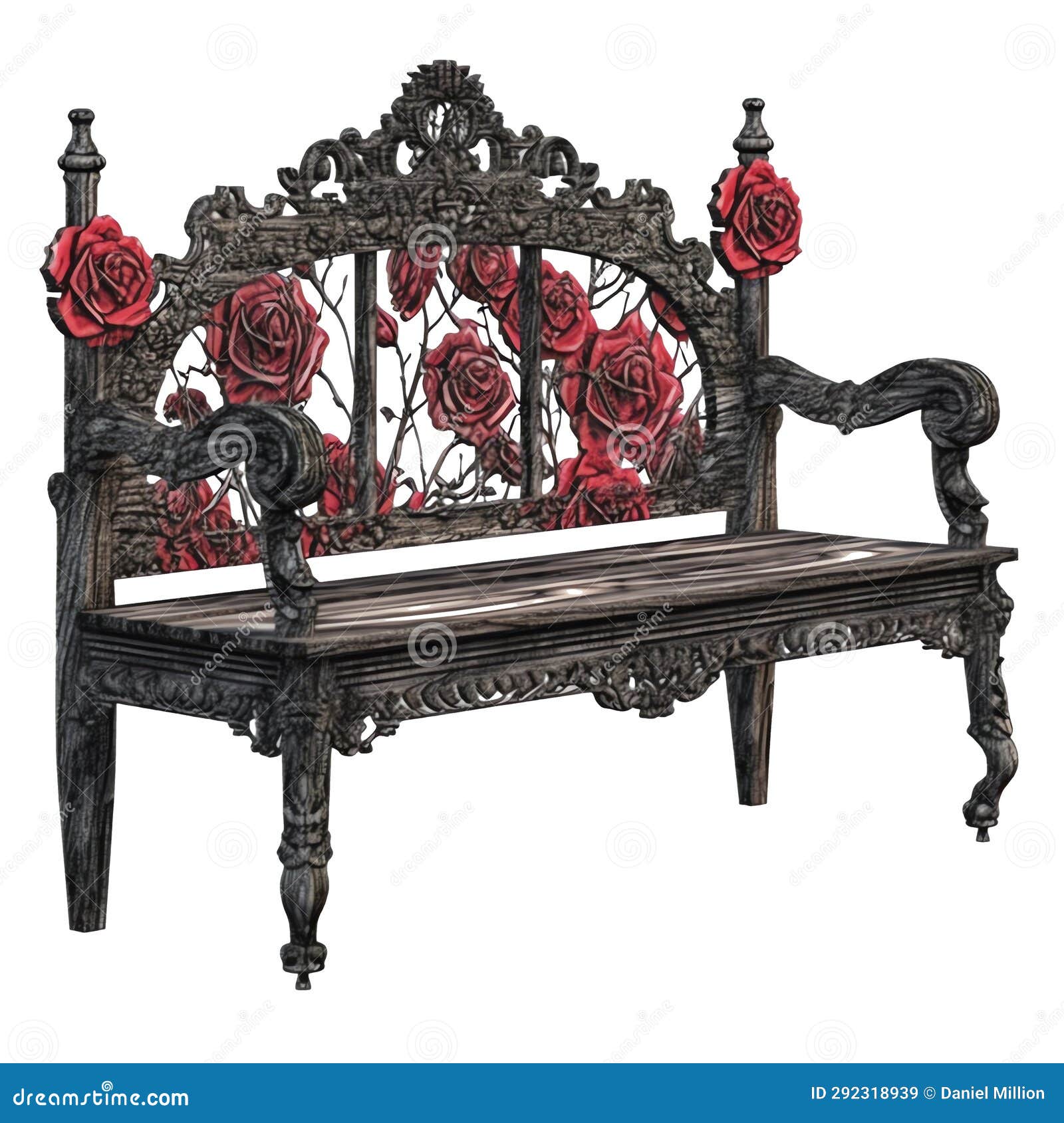 Gothic Sofa Watercolor Illustration Stock Illustration - Illustration ...