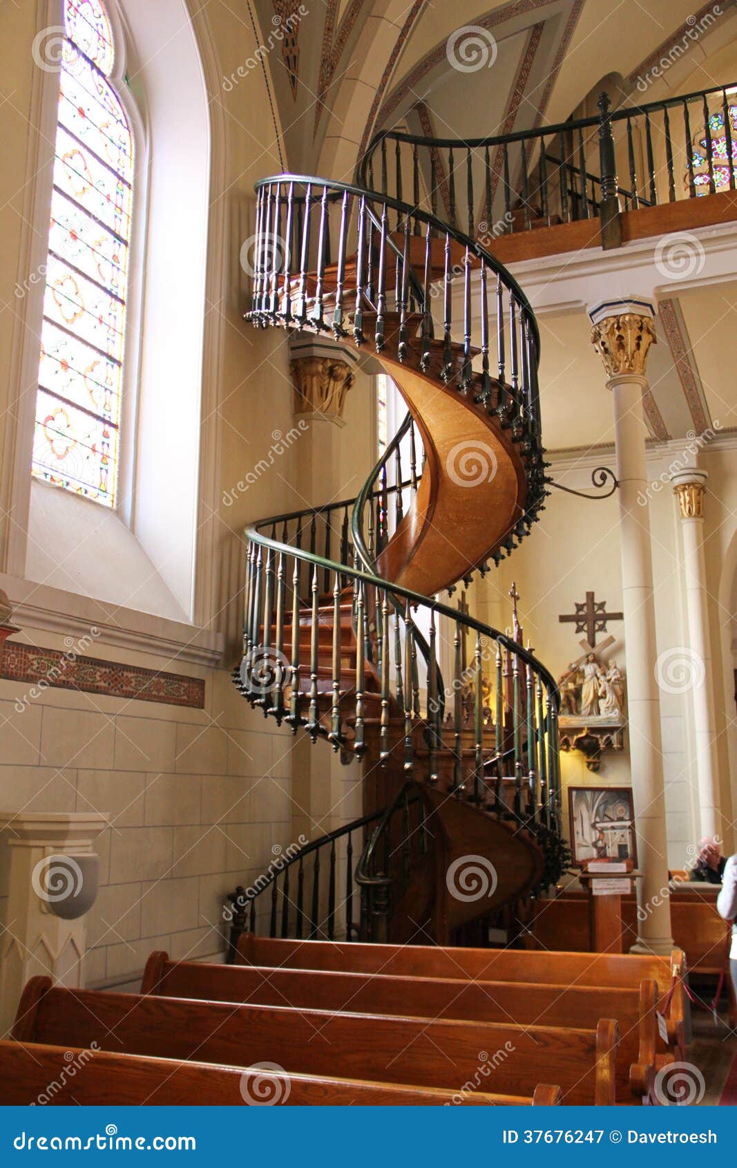 Gothic Spiral Staircase stock image. Image of staircase - 37676247