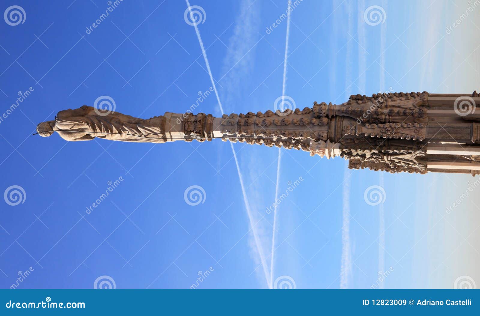 Gothic spire details stock image. Image of blue, duomo - 12823009