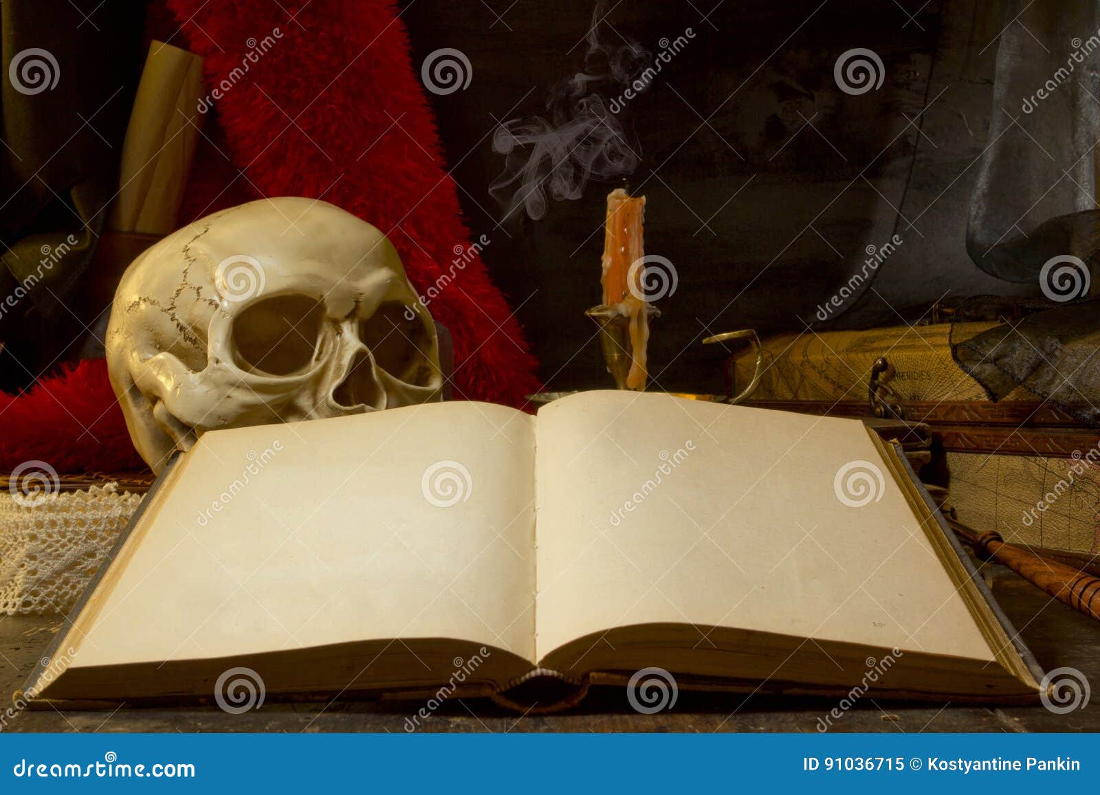 Gothic still life stock image. Image of knowledge, life - 91036715