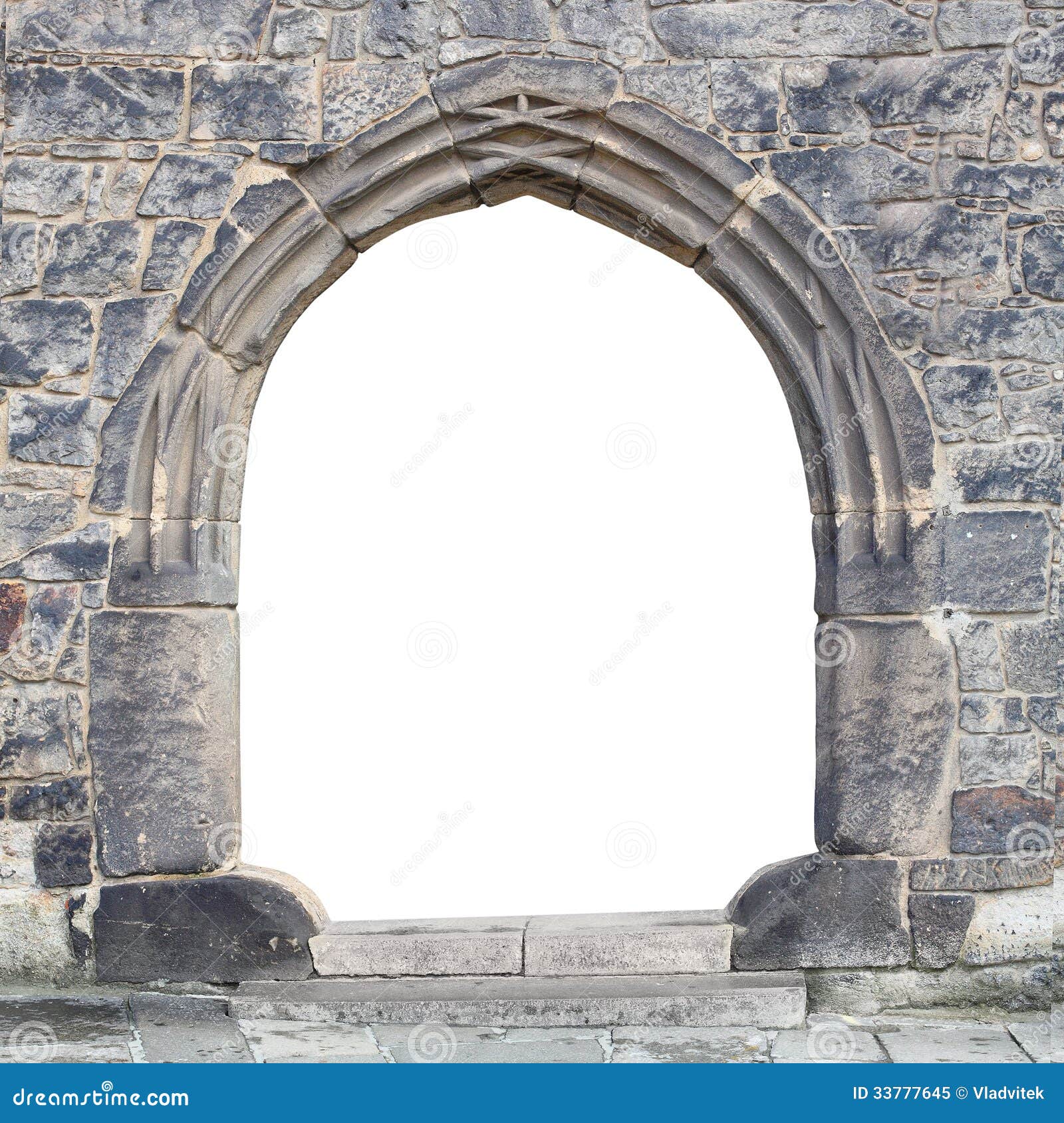 Gothic stone gate. stock image. Image of building, border - 33777645