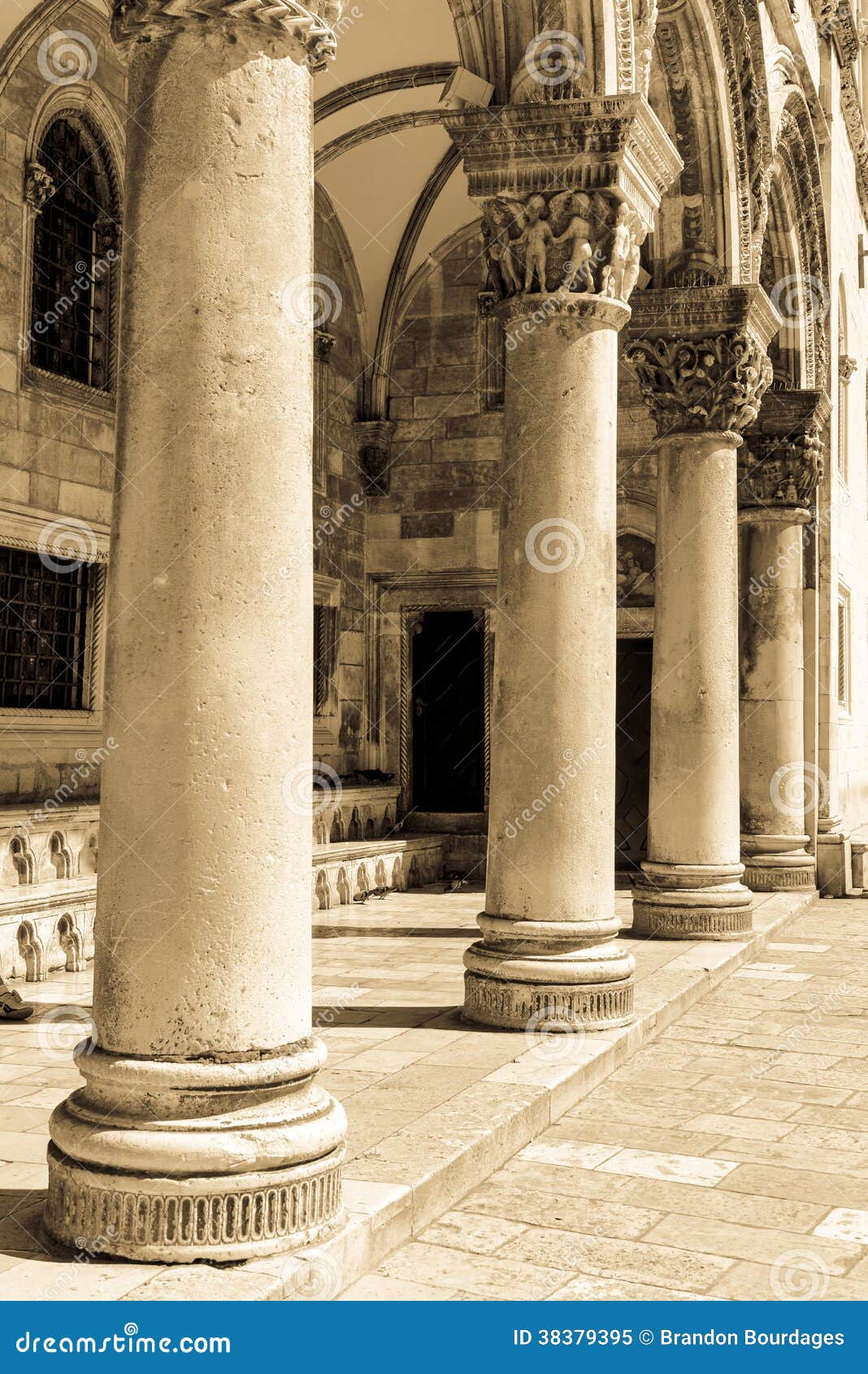 Gothic Stone Pillars Royalty-Free Stock Image | CartoonDealer.com #32498998