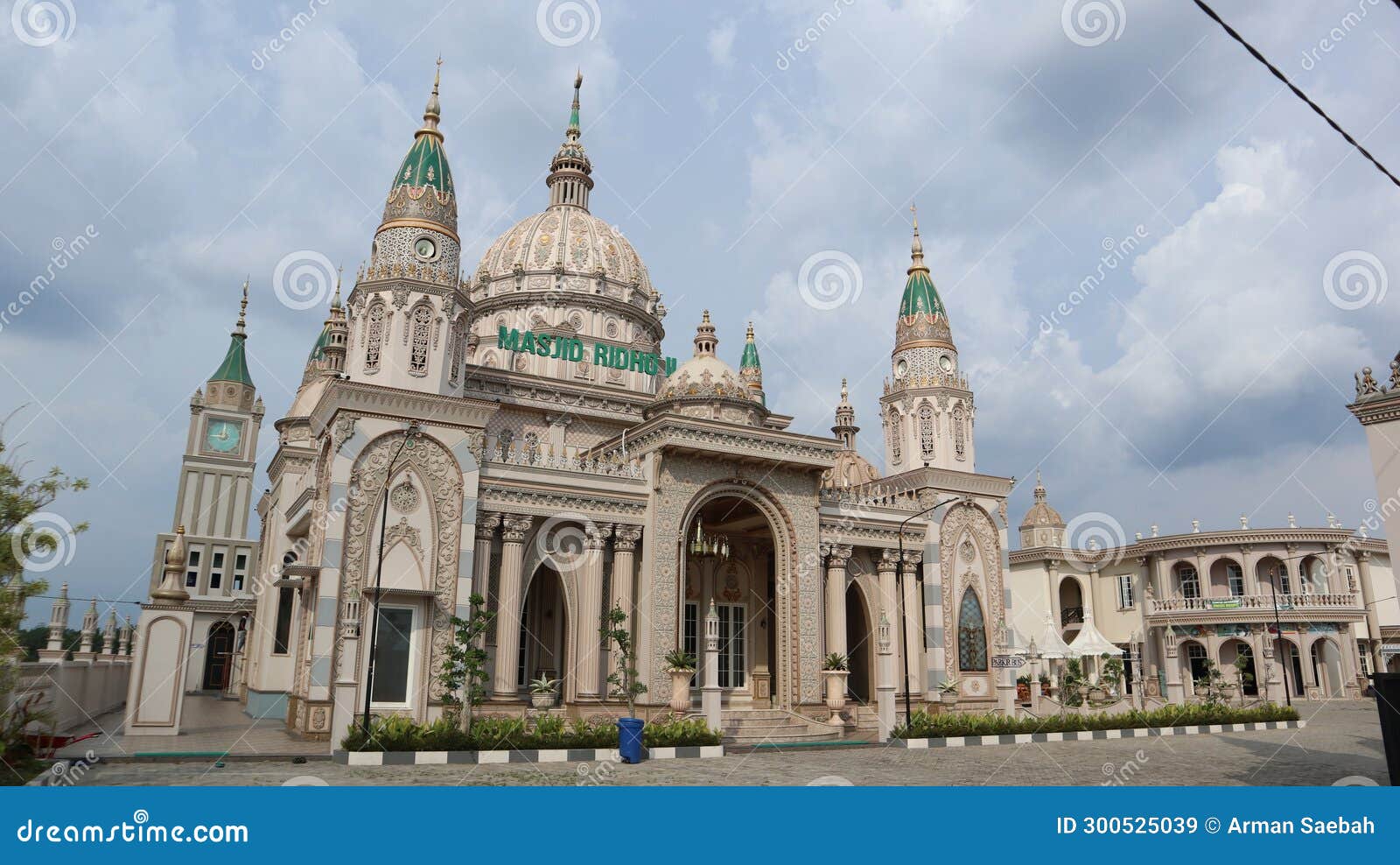 Gothic Style Building. Beautiful White Building. Exotic Building ...