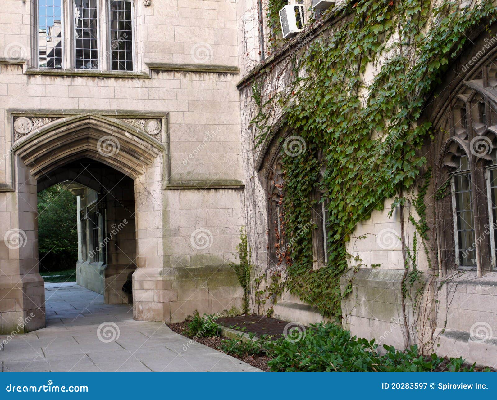 Gothic Style Building, University of Chicago Stock Image - Image of ...