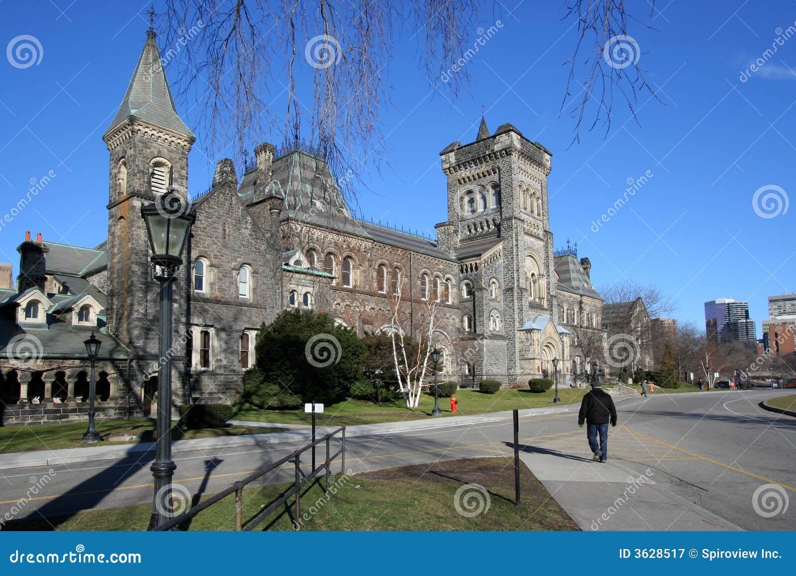 Gothic Style College Building Stock Image - Image of flower, medieval ...