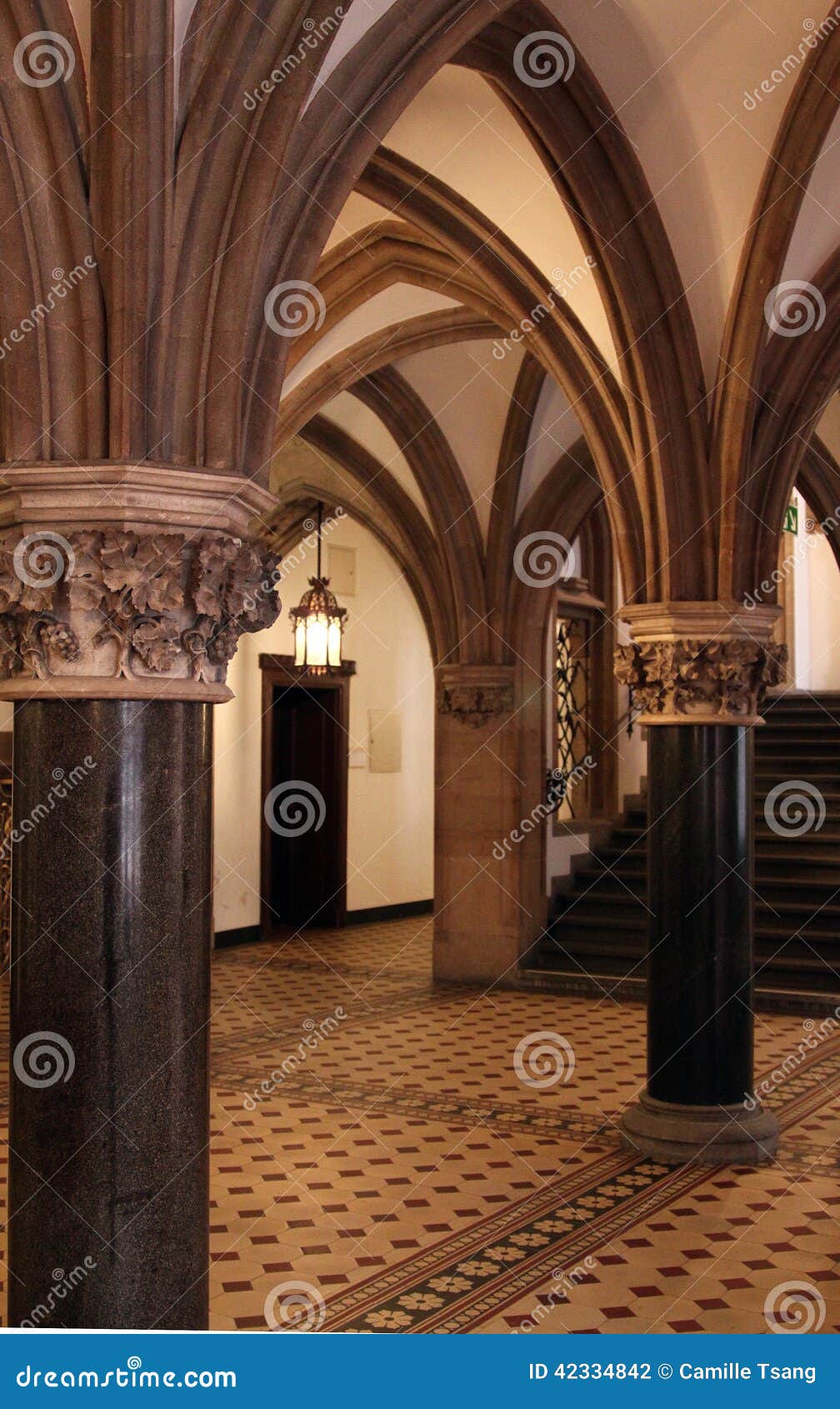Gothic Style Hallway stock photo. Image of gothic, built - 42334842