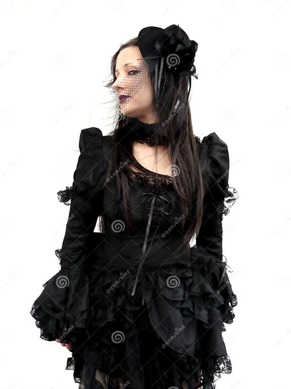 Gothic Temptress stock image. Image of smiling, white - 5457253