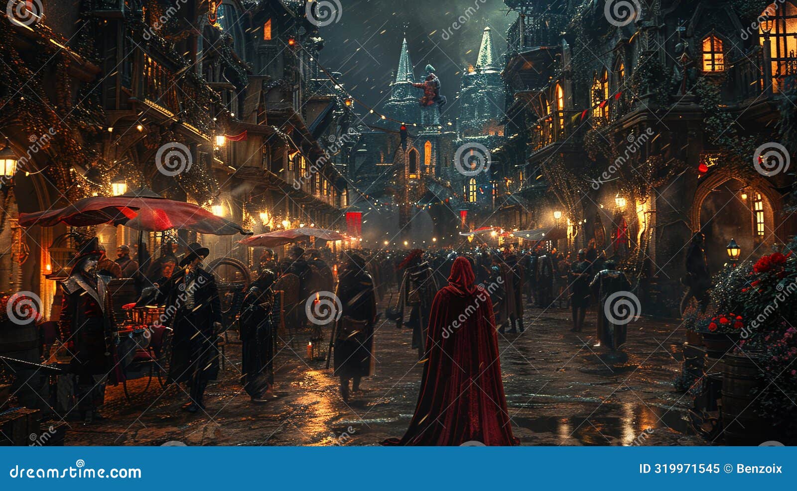 A Gothic-themed Pride Celebration with People in Dark and Colorful ...