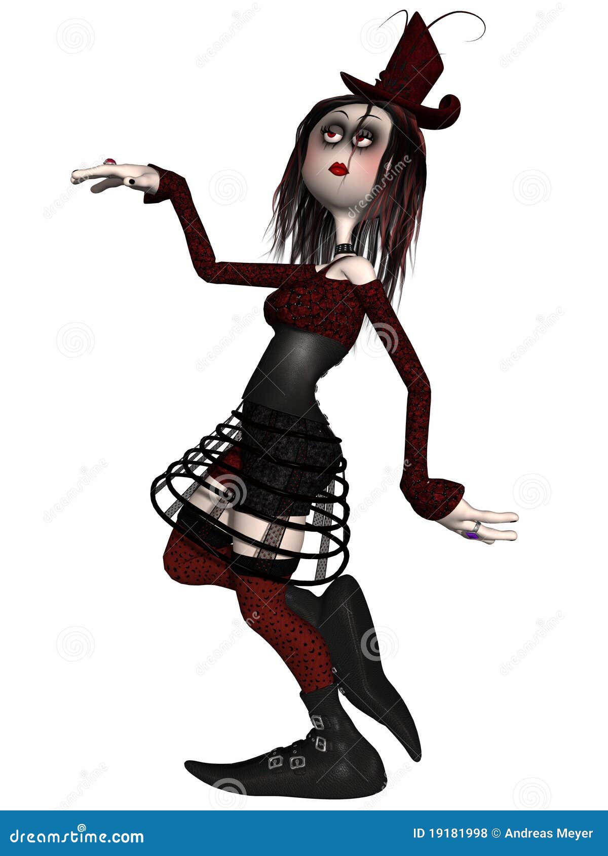 Gothic Toon Figure stock illustration. Illustration of toon - 19181998