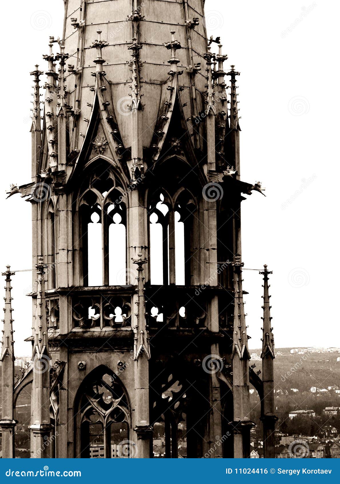 Gothic tower stock photo. Image of church, bohemia, spire - 11024416