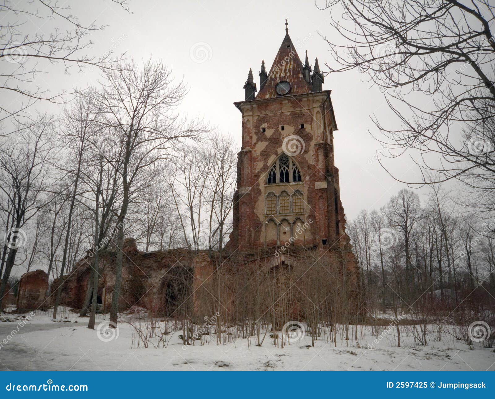 Gothic tower stock image. Image of ruins, times, gothic - 2597425