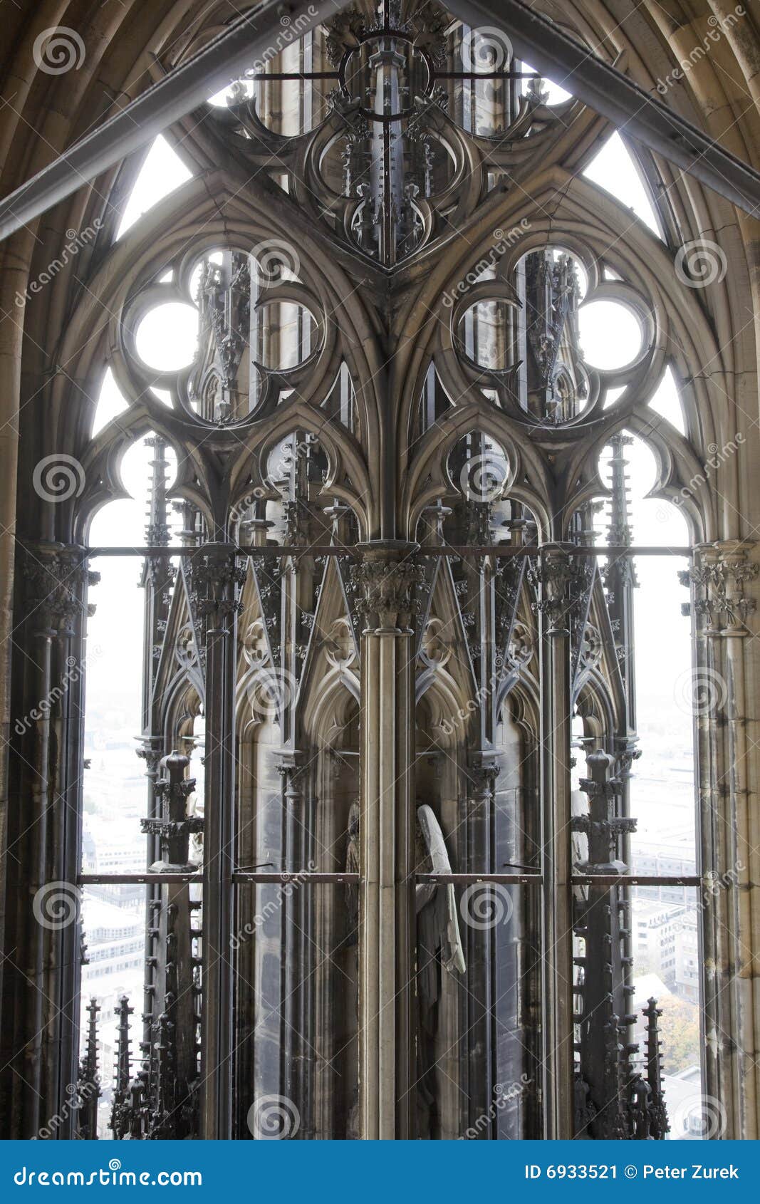 Gothic tower decoration stock image. Image of koln, black - 6933521