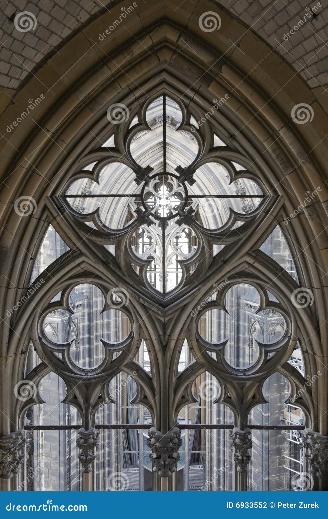 Gothic tower decoration stock photo. Image of window, white - 6933552