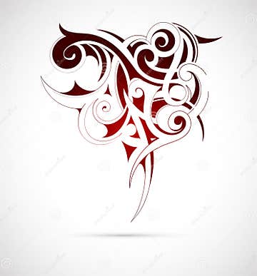 Gothic tribal art stock illustration. Illustration of detail - 36528062