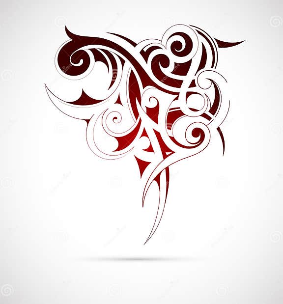 Gothic tribal art stock illustration. Illustration of detail - 36528062