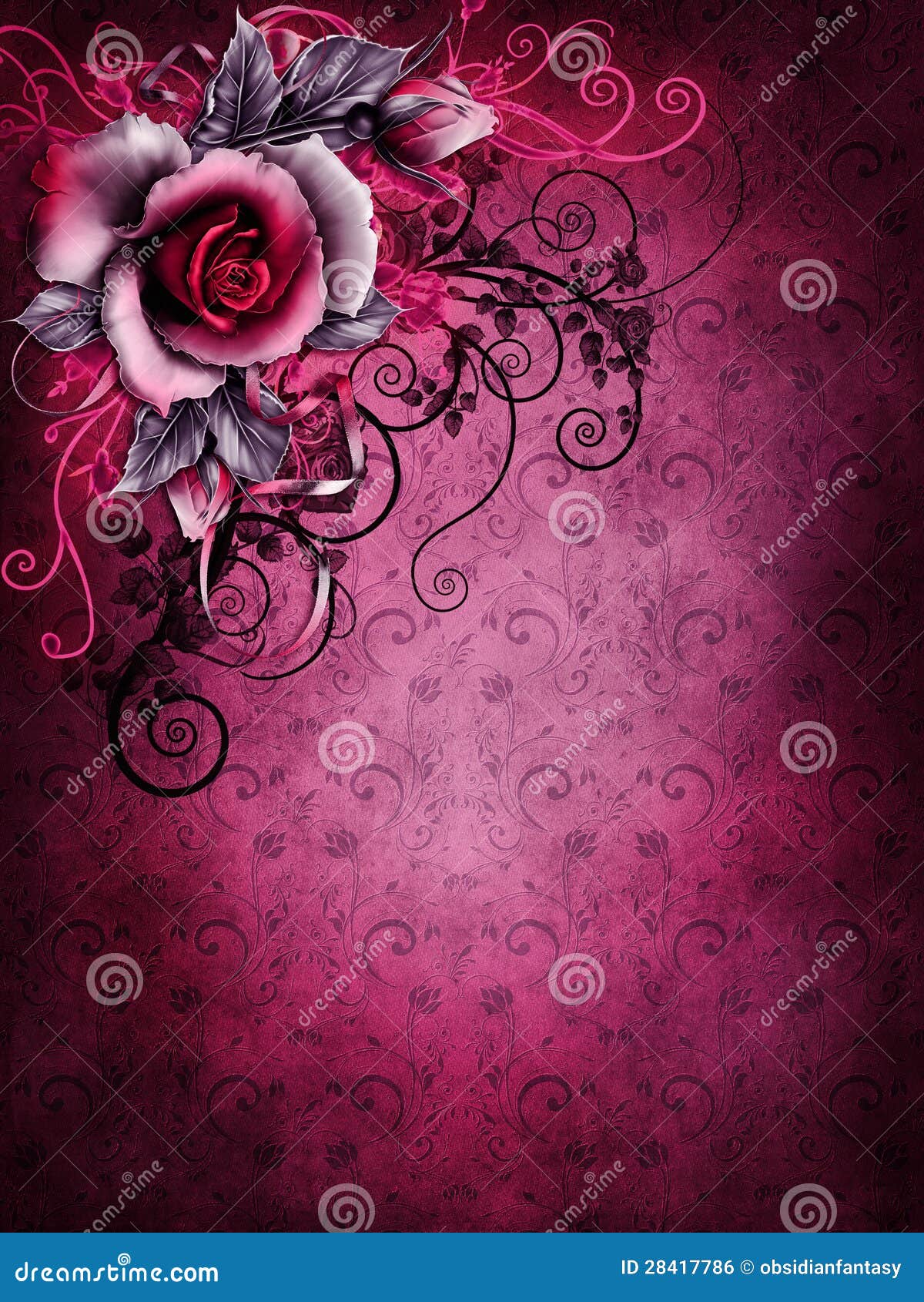 Gothic Rose, Gothic Architecture Element Cartoon Vector | CartoonDealer ...