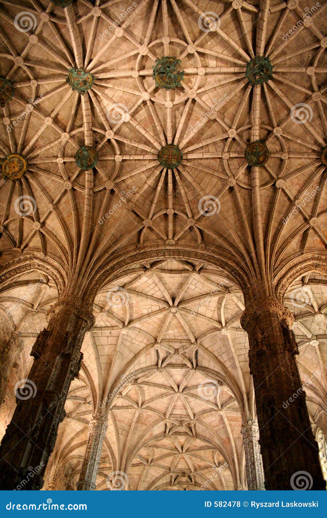 Gothic vault stock photo. Image of gothic, lisbon, cathedral - 582478