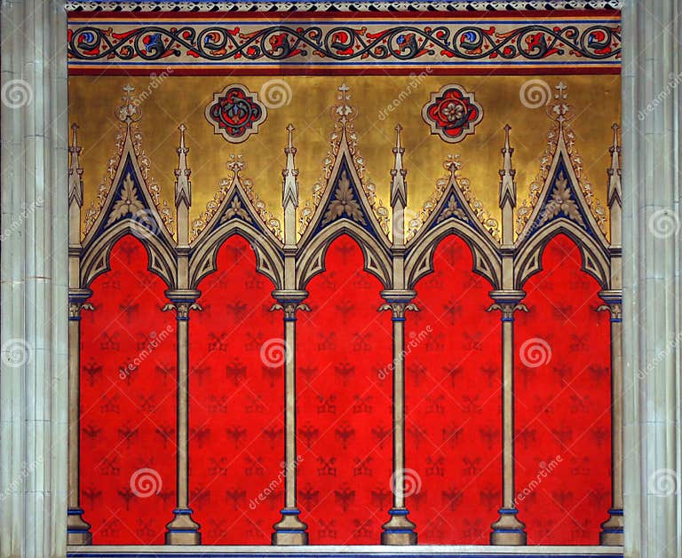 Gothic Wall Decoration stock image. Image of decorate - 5963407