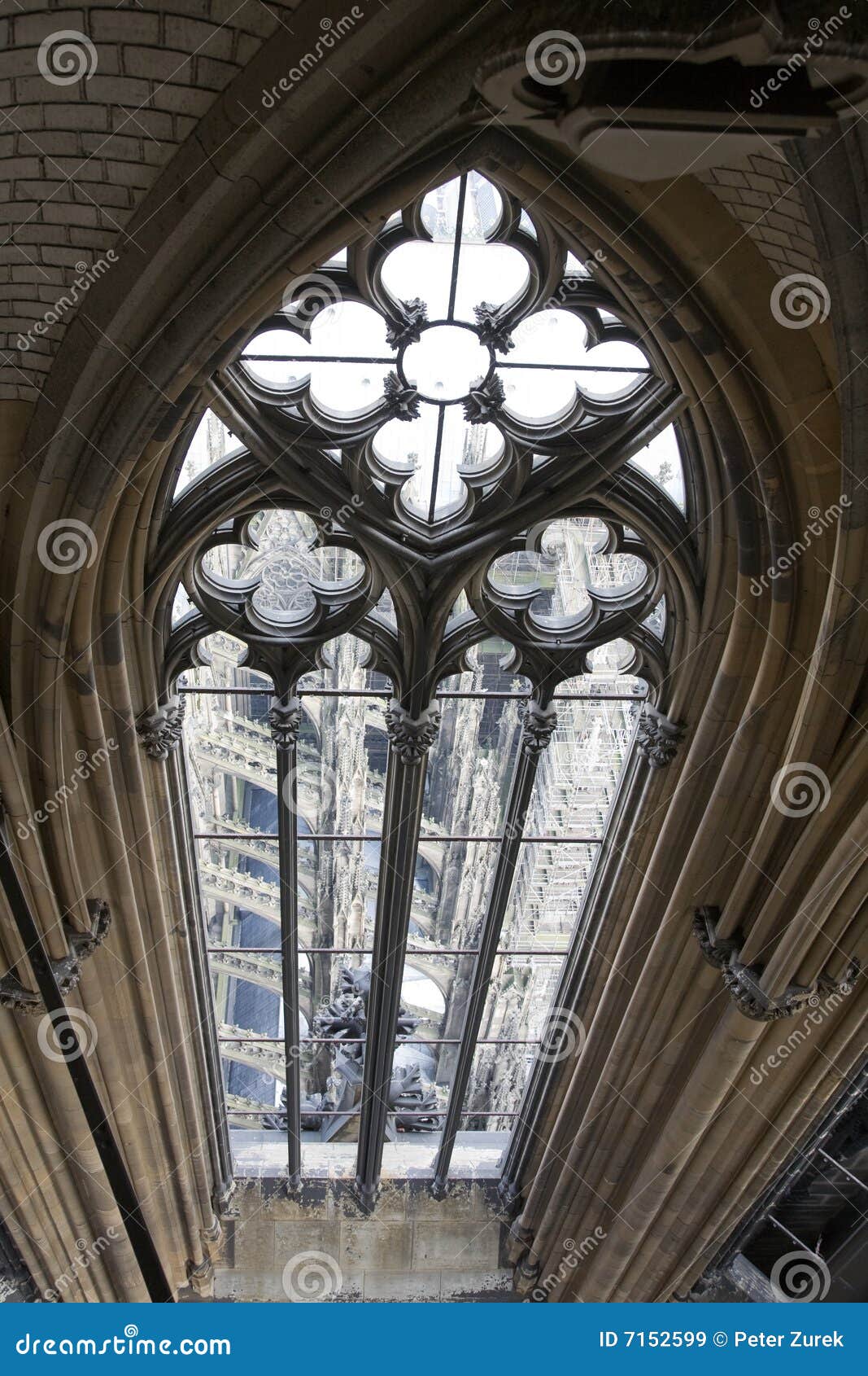 Gothic window stock image. Image of style, koln, koeln - 7152599