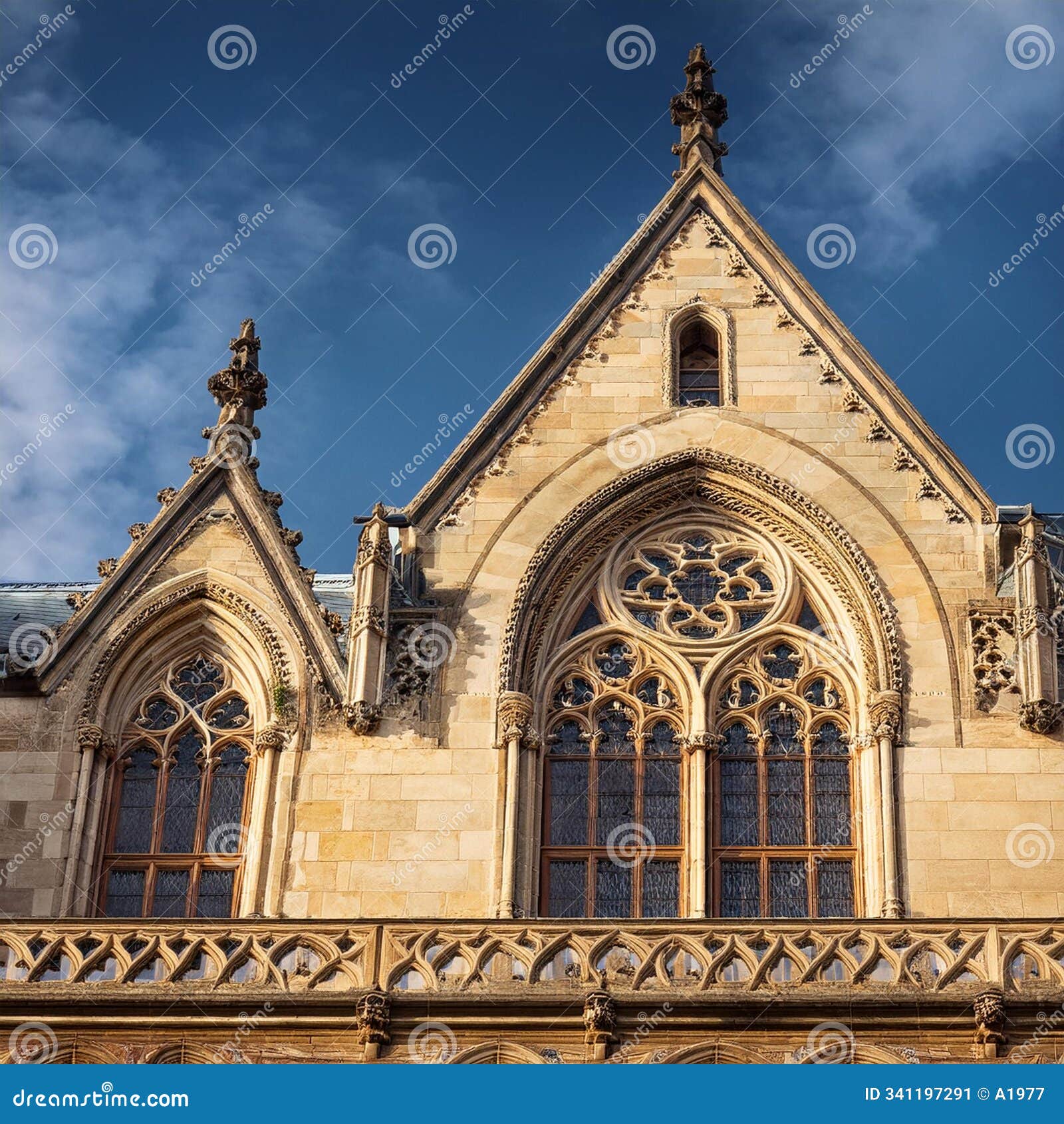 Gothic Window, AI Generated Stock Illustration - Illustration of ...
