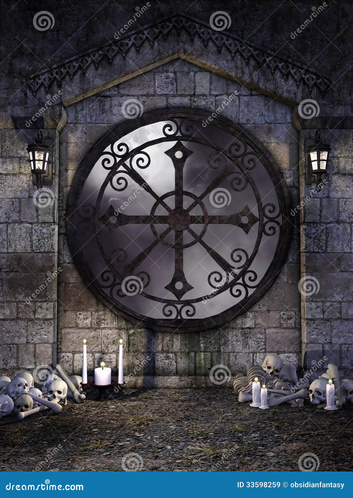 Gothic Window Bones Stock Illustrations – 20 Gothic Window Bones Stock ...