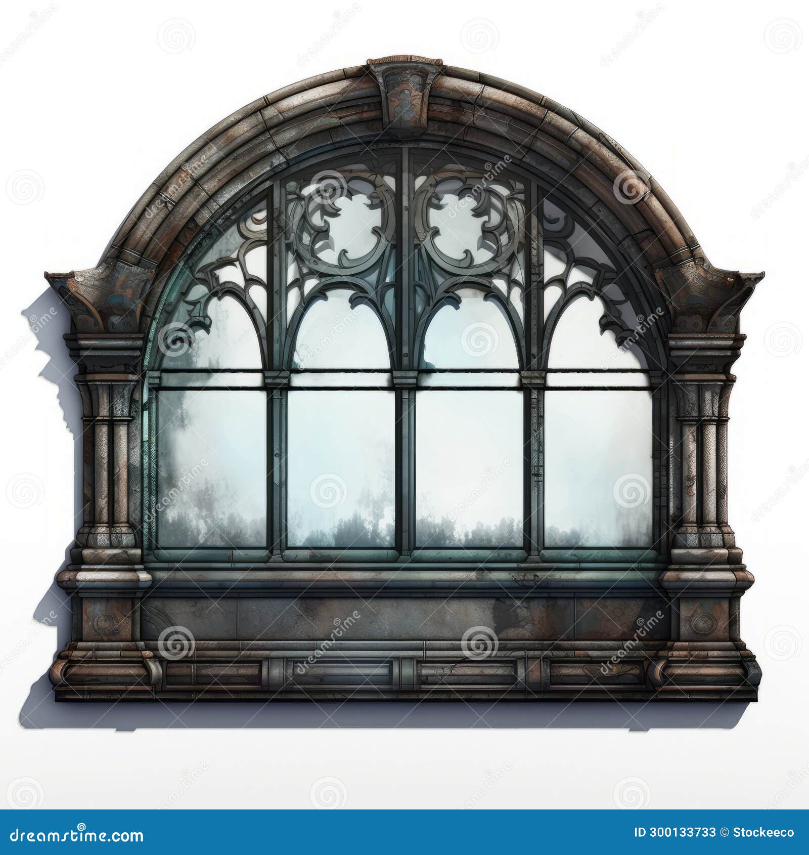 Gothic Window Texture Render Art for Pixel Art Fantasy Scene Design ...