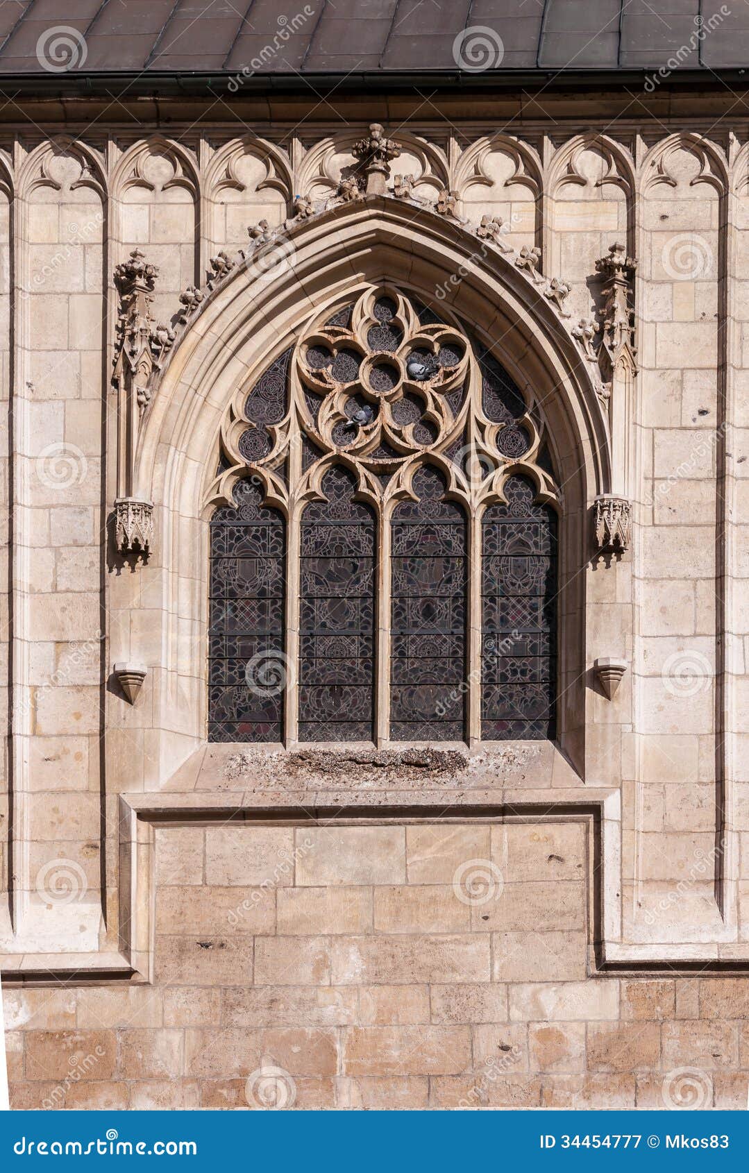 Gothic window stock image. Image of ancient, europe, wawel - 34454777
