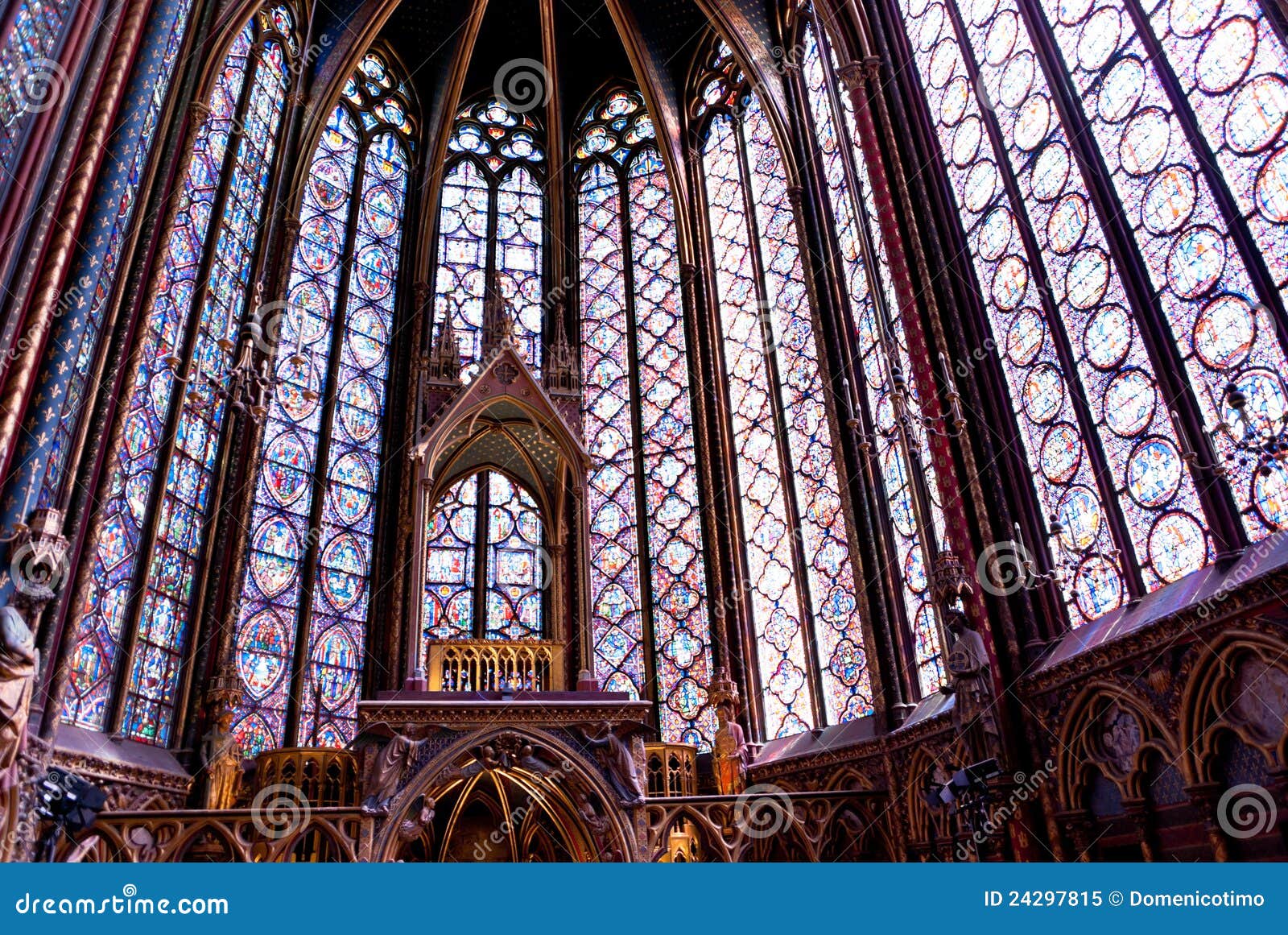Gothic windows stock image. Image of looking, antique - 24297815