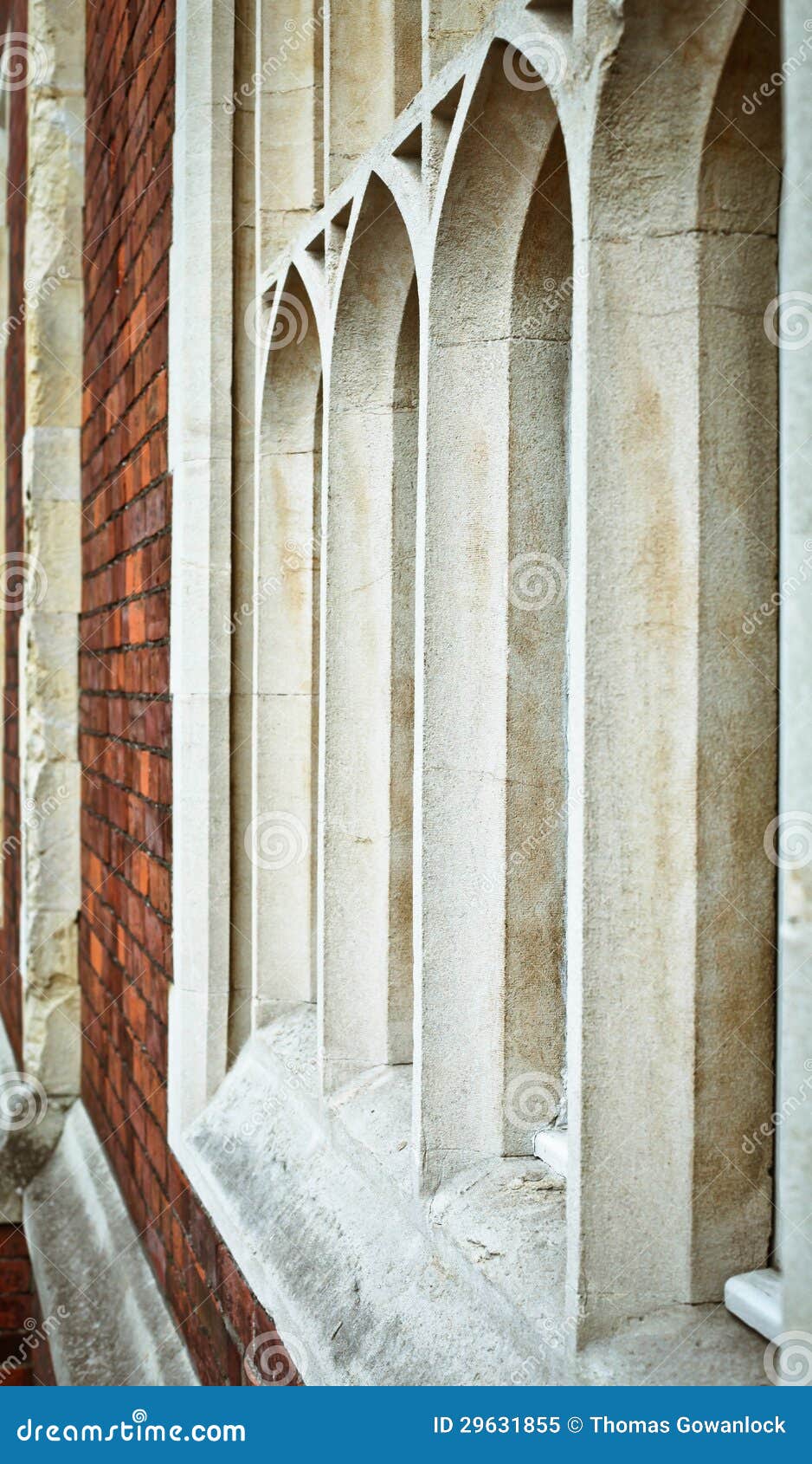 Gothic windows stock image. Image of concrete, solid - 29631855
