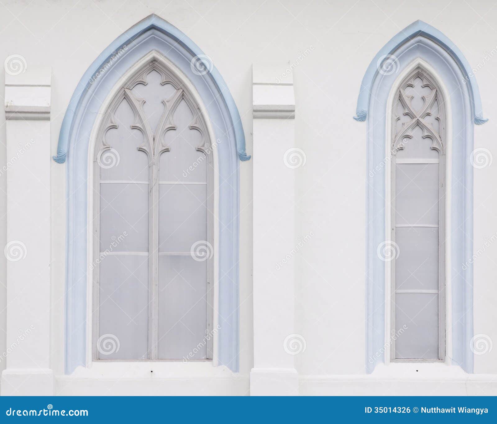 Gothic windows stock photo. Image of trefoil, white, style - 35014326
