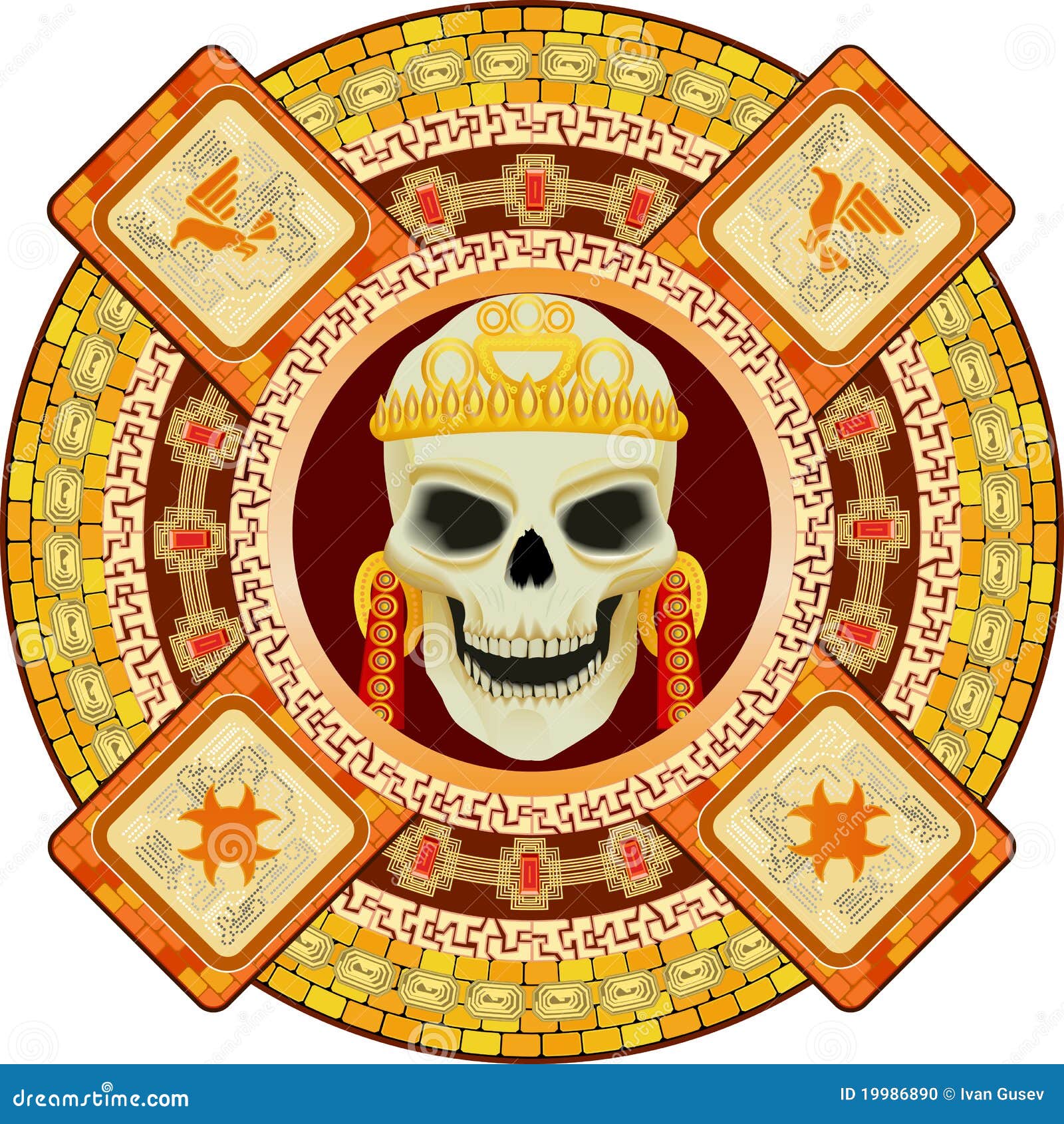 Aztekischer Gott Des Todes